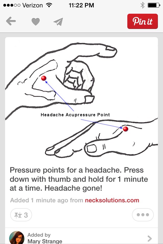 Pressure Point To Stop Headache Trusper
