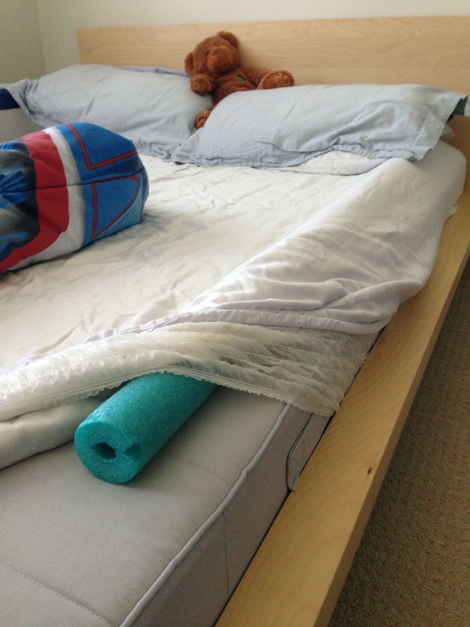 Use A Pool Noodle Under The Fitted Sheet On Your Child s Bed So They 